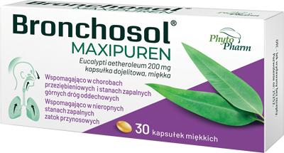 BRONCHOSOL MAXIPUREN 30KAPSUŁEK | Tabletka.pl