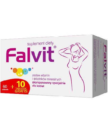 FALVIT 70TABLETEK (60TABLETEK+10GRATIS) | Tabletka.pl
