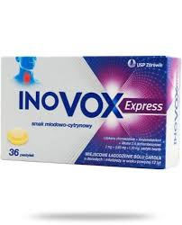 INOVOX EXPRESS SMAK MIODOWO-CYTRYNOWY 36PASTYLEK DO SSANIA | Tabletka.pl