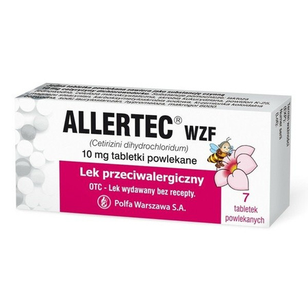 ALLERTEC 10MG 7TABLETEK | Tabletka.pl