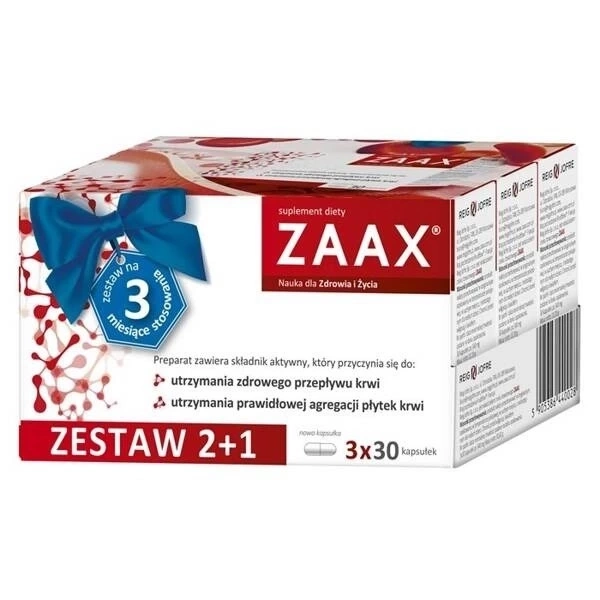 ZAAX 3SZTUKI PO 30KAPSUŁEK | Tabletka.pl
