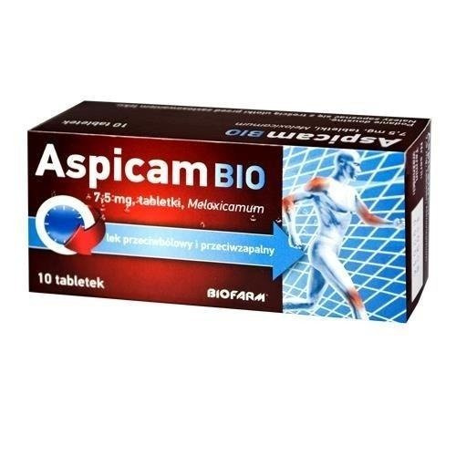 ASPICAM BIO 7,5MG 10TABLETEK | Tabletka.pl