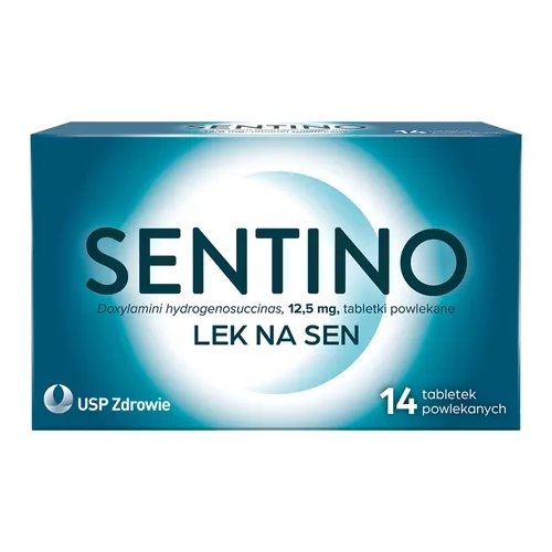 SENTINO 12,5MG, lek na sen, 14TABLETEK | Tabletka.pl