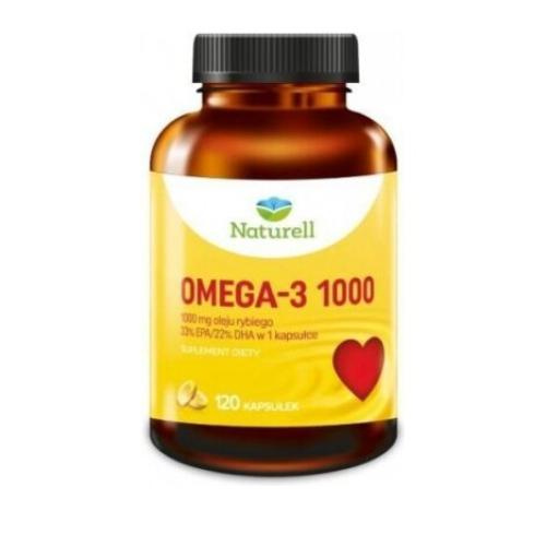 Naturell Omega-3 1000 120 kapsułek | Tabletka.pl