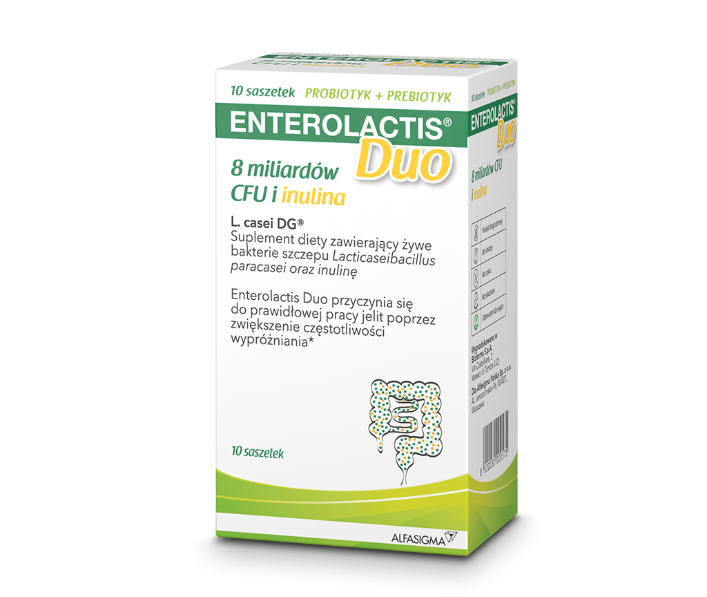 ENTEROLACTIS Duo, probiotyk, 10SASZETEK | Tabletka.pl