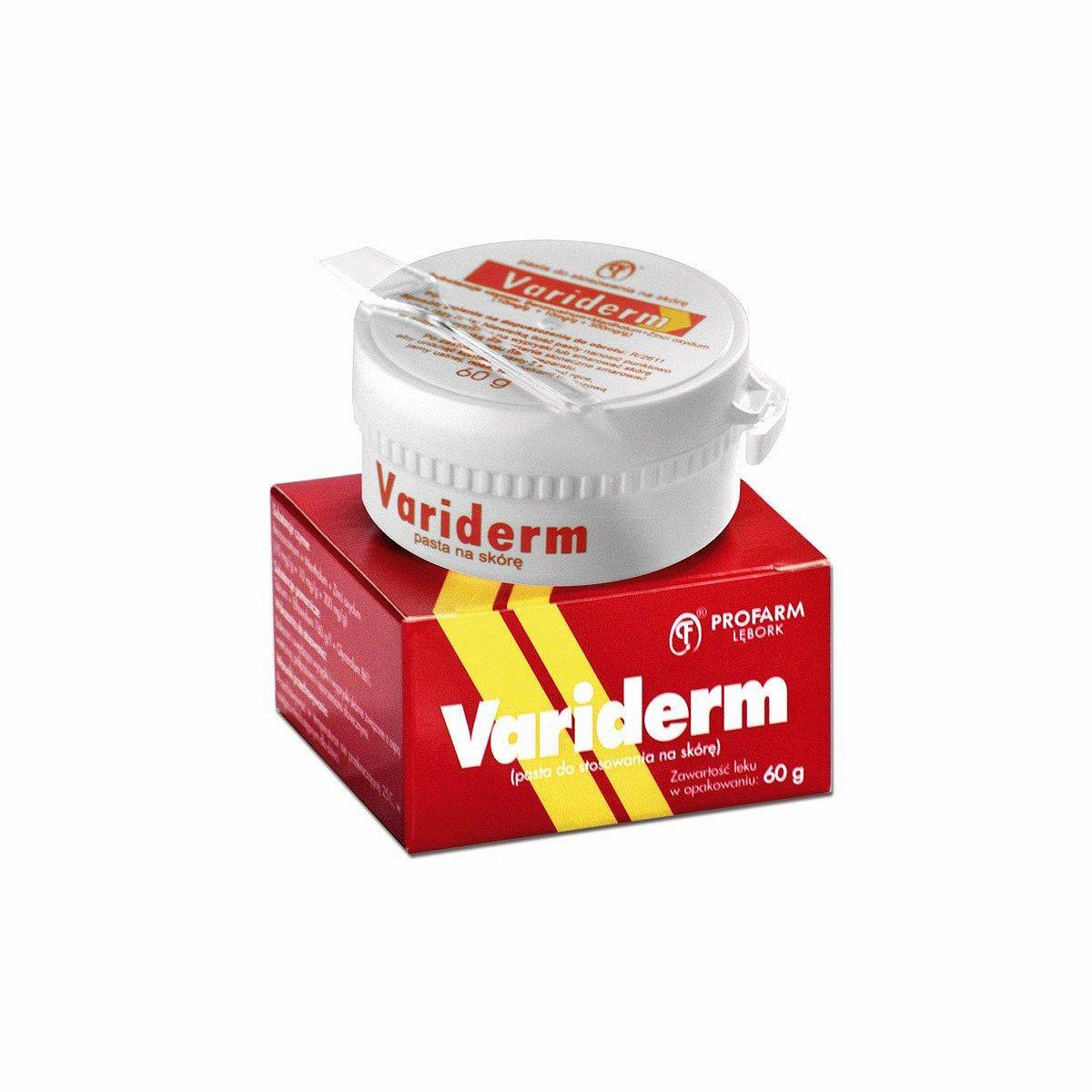 Variderm pasta na skórę (10mg+10mg+300mg)/g, na ospę, półpasiec 60 g ...