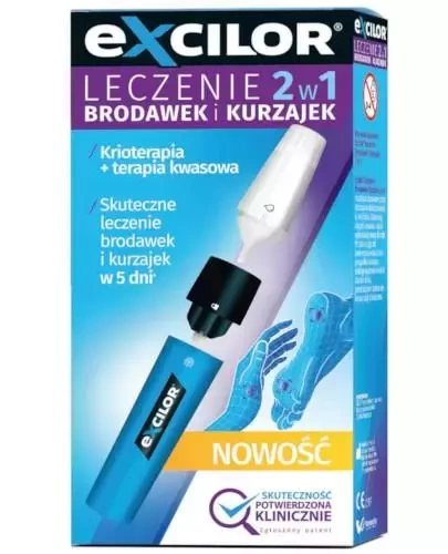 EXCILOR 2w1 LECZENIE BRODAWEK I KURZAJEK | Tabletka.pl