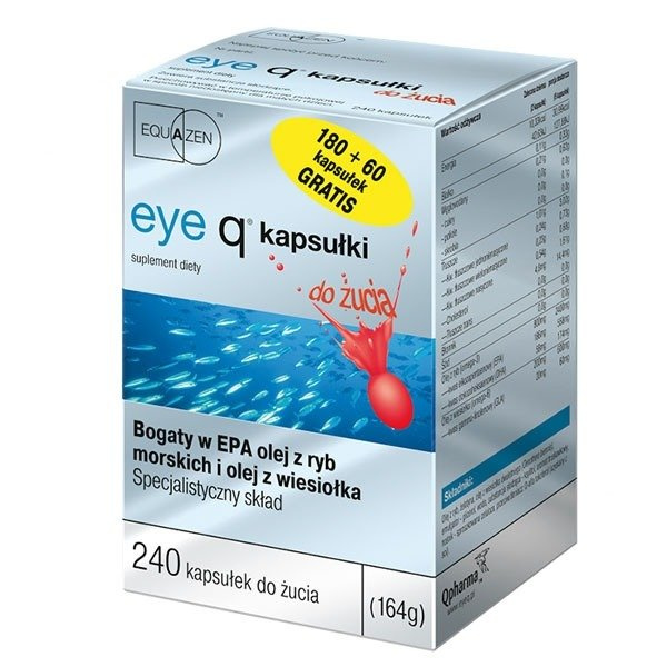 EYE Q 240 KAPSUŁEK DO ŻUCIA | Tabletka.pl