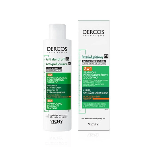 Vichy Dercos 2w1 szampon przeciwłupieżowy z odżywką 200 ml | Tabletka.pl