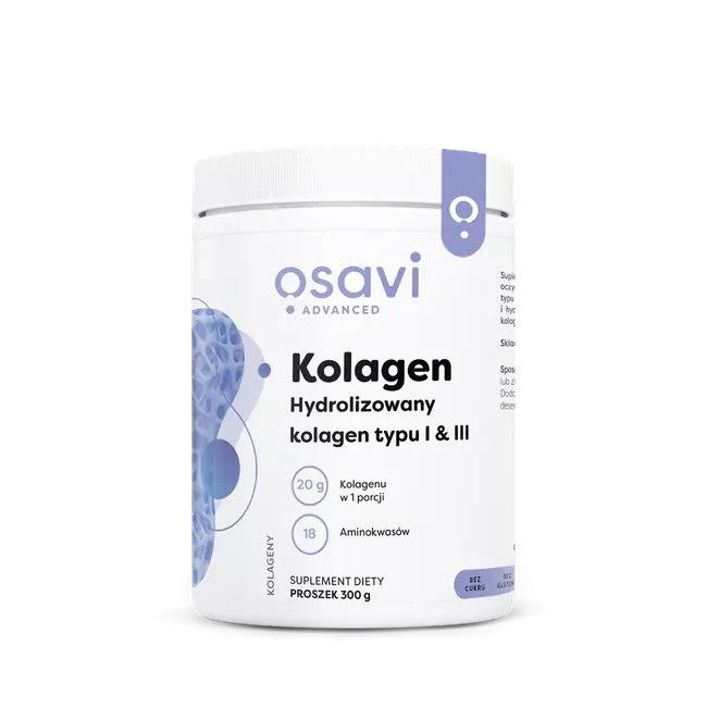 OSAVI HYDROLIZOWANY KOLAGEN TYPU I & III PROSZEK 300G | Tabletka.pl