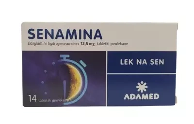SENAMINA 12,5MG, lek na sen, 14 TABLETEK - Leki nasenne i uspokajające ...
