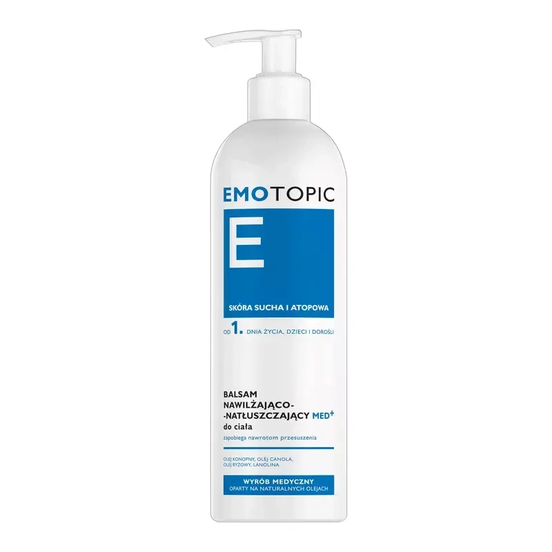 EMOTOPIC BALSAM NAWILŻAJĄCO-NATŁUSZCZAJĄCY MED+ 400ML | Tabletka.pl