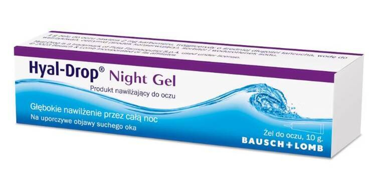 HYAL-DROP NIGHT GEL ŻEL DO OCZU 10G | Tabletka.pl